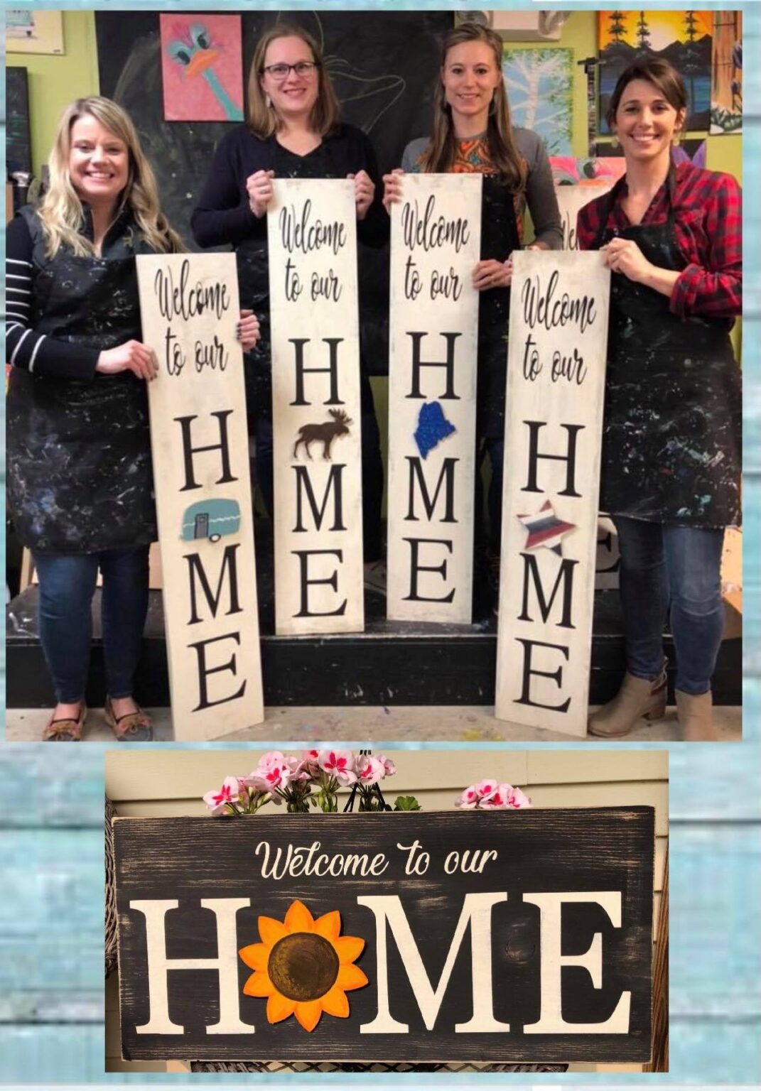 Interchangeable HOME Signs In Studio May 19th - Generations Boutique ...