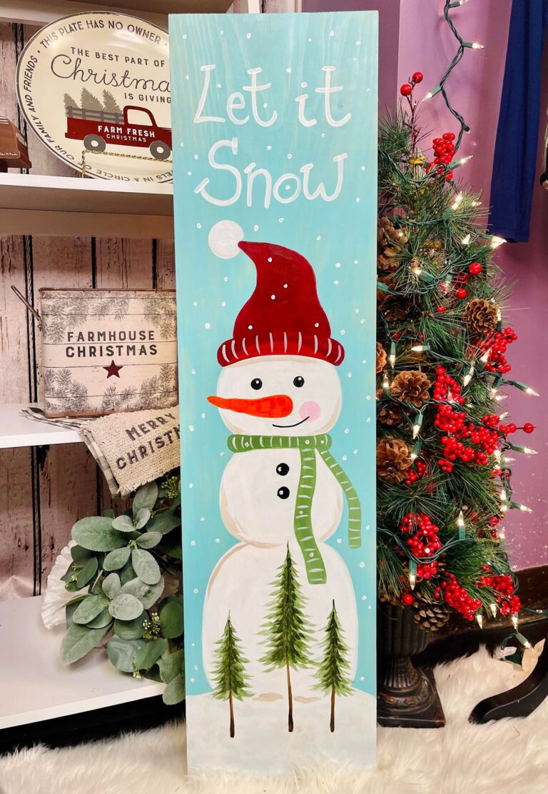 Let It Snow Porch Sign Paint & Sip | Generations Boutique & Art Studio