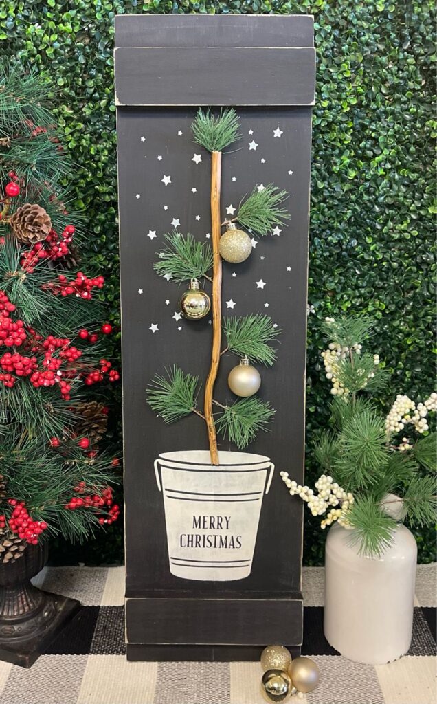 Merry Christmas Tree Sign | Generations Boutique & Art Studio