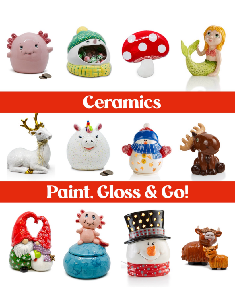 Ceramics In Studio Paint Session 2 December 28th | Generations Boutique & Art Studio